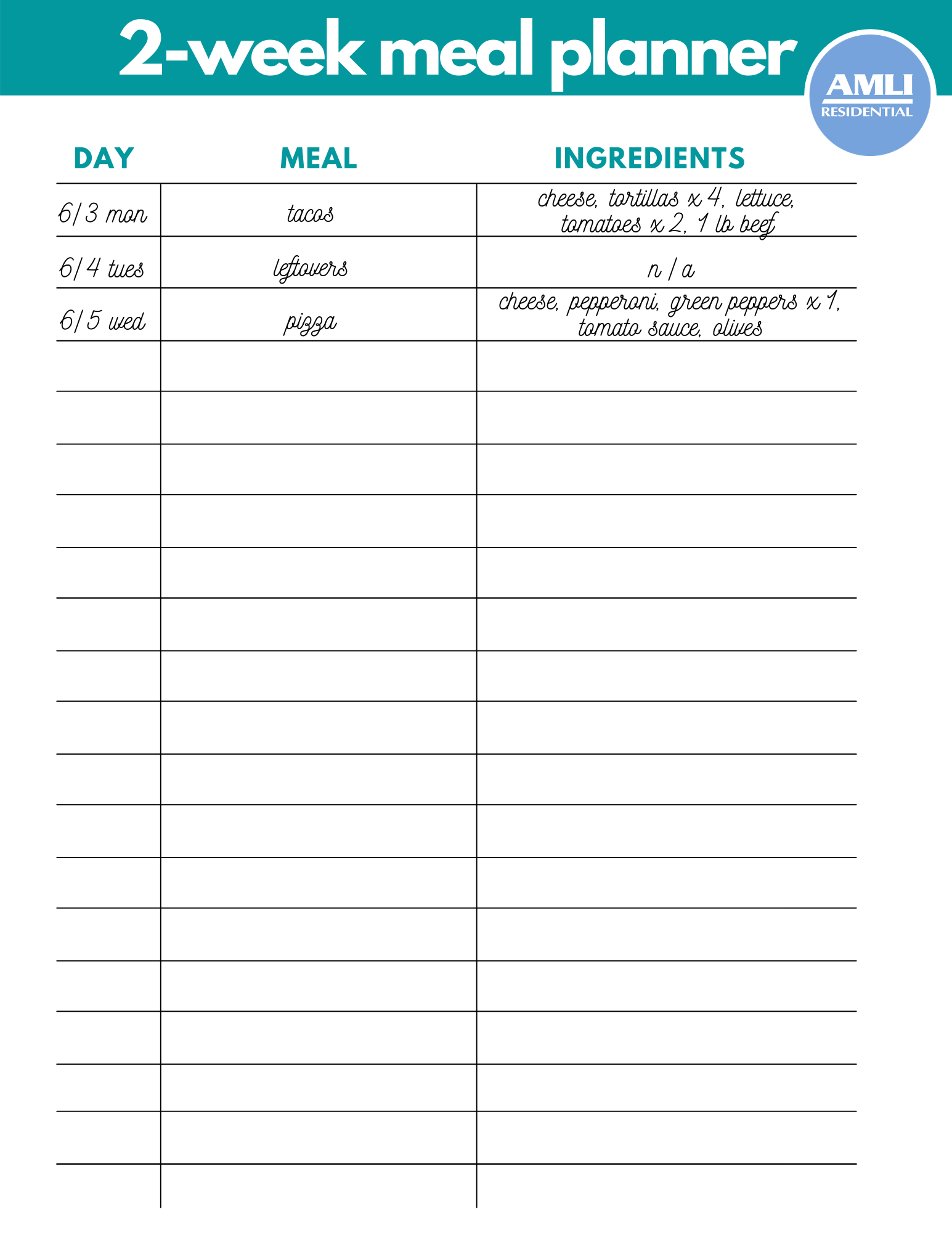 How To Build A 2 Week Grocery List And Meal Plan How To Build A 2 Week Grocery List And Meal Plan