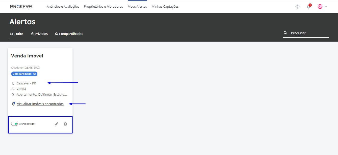 Como criar um alerta - Central de Ajuda Brokers