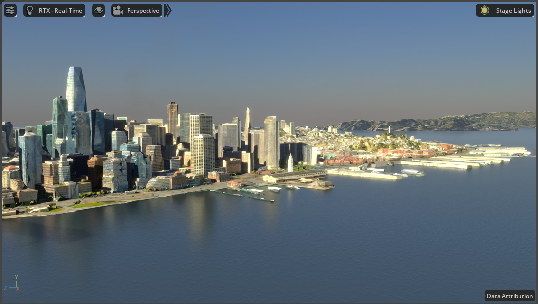 3d City Lights San Francisco