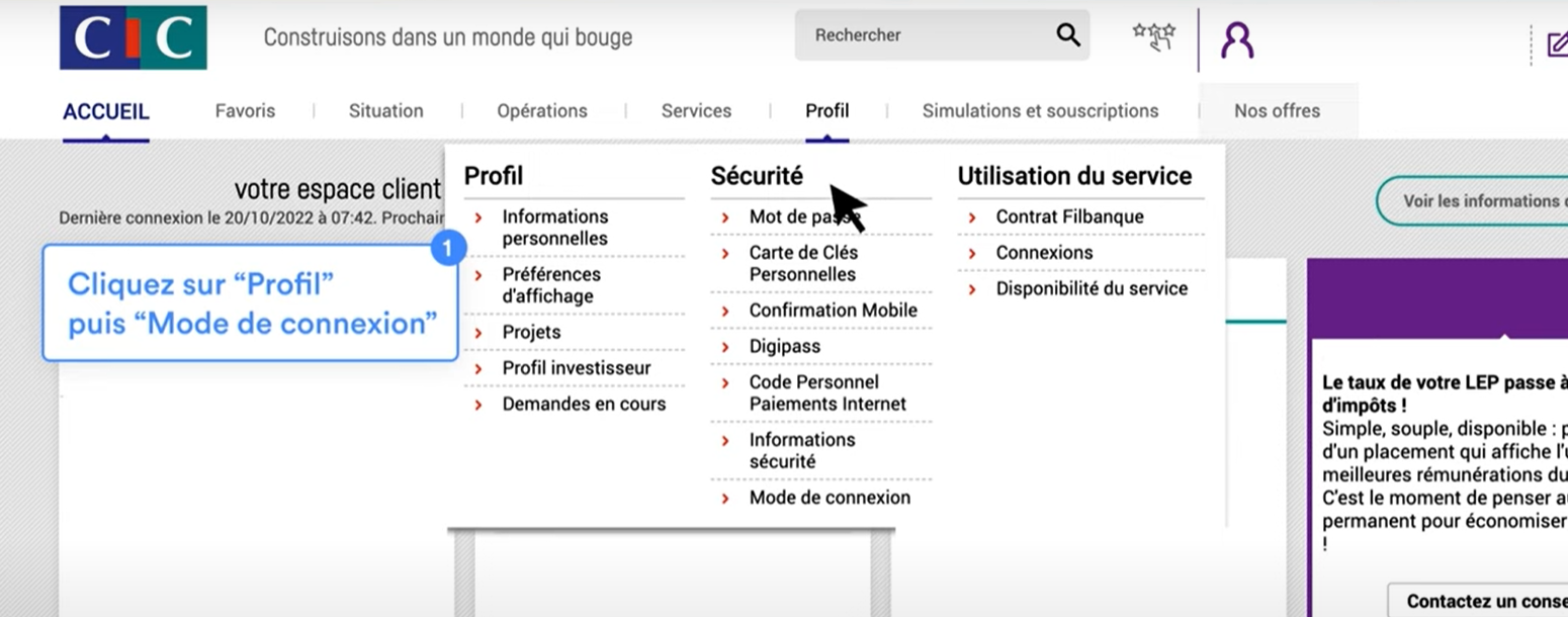 Comment éviter la demande de reconnexion tous les jours au CIC ? - Clementine