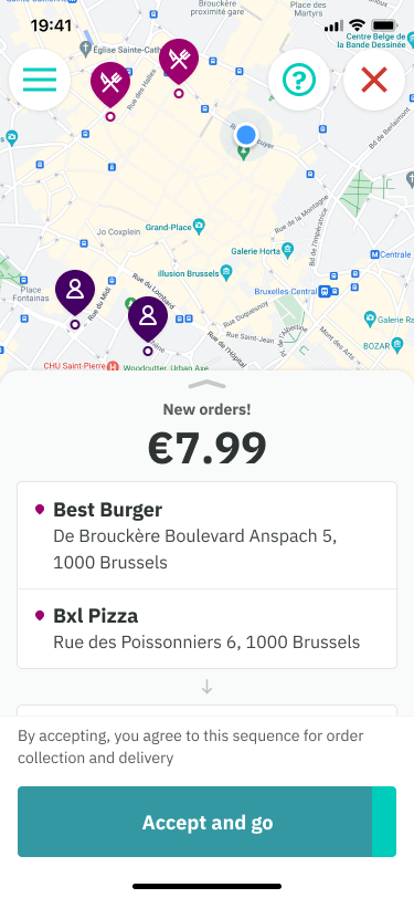 Deliveroo | Save time by collecting orders from two restaurants at once