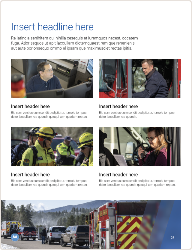 Motorola Solutions Guidelines - Layouts and grids