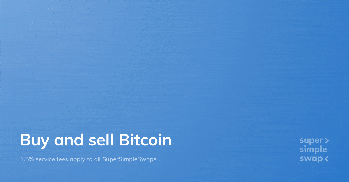 Launching SuperSimpleSwap: The easiest way to get into crypto