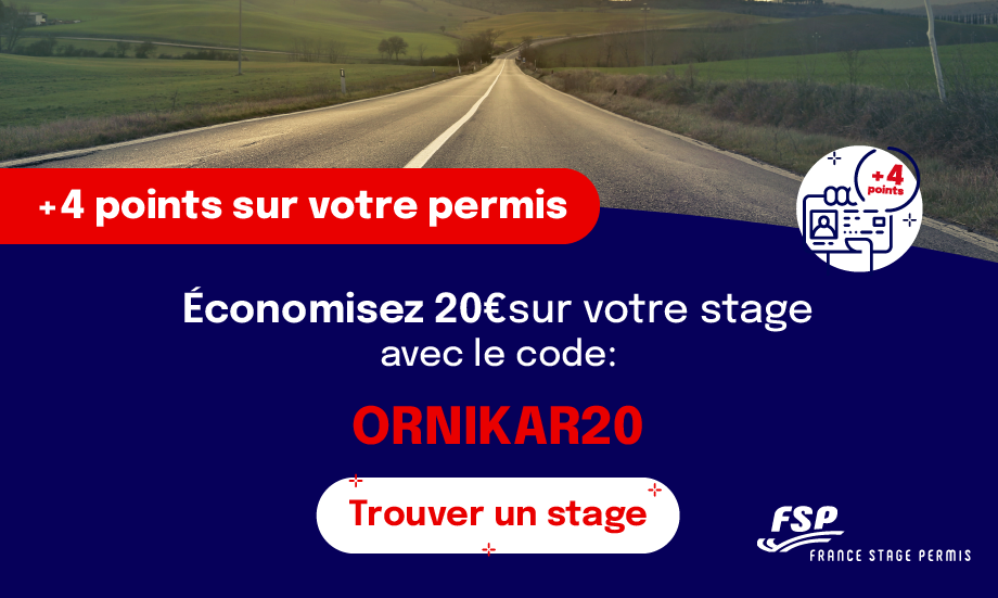 Stage de récupération de points sur son permis - Ornikar