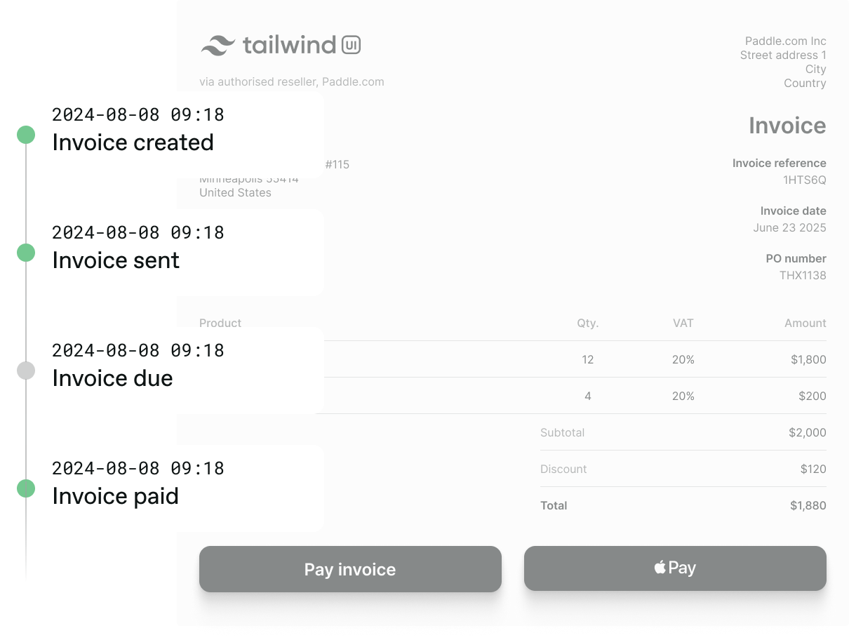 Online Invoice Payment System | Create & Send Invoices | Paddle