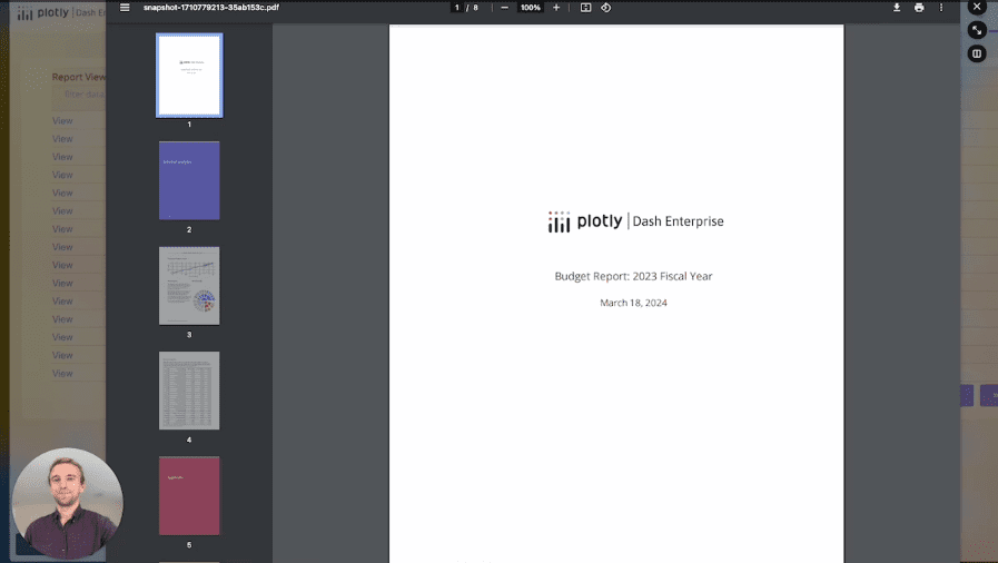 Dash Enterprise Snapshot Engine